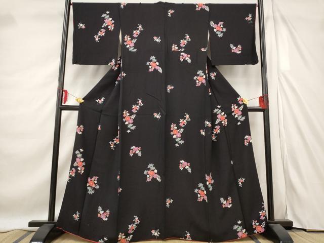 ■■■　サイズ　■■■ 身丈 163.5cm（肩から） 裄丈 66cm 袖丈 48cm　縫込み 5cm 袖幅 33cm 前幅 24.5cm 後幅 30.5cm 着物縫いこみ 内揚げ 8cm 裄 お袖側 約1cm　身頃側 約0cm ■■■　商...