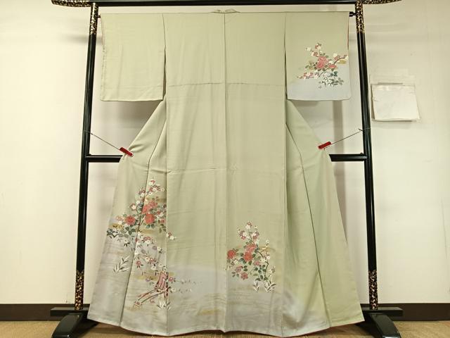 ■■■　サイズ　■■■ 身丈 163cm（肩から） 裄丈 65cm 袖丈 49cm　縫込み 5cm 袖幅 32.5cm 前幅 24cm 後幅 30cm 着物縫いこみ 内揚げ 5.5cm 裄 お袖側 約3.5cm　身頃側 約2.5cm ■■■...