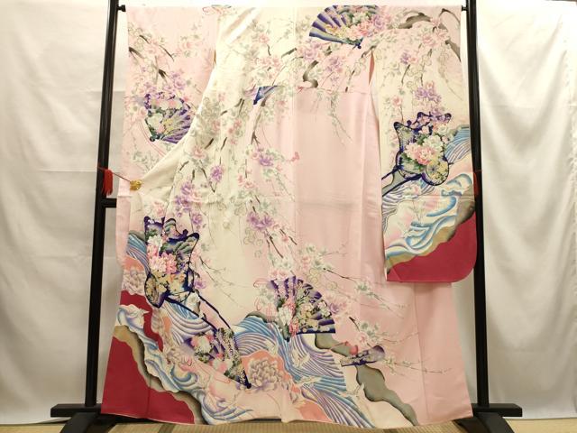 ■■■　サイズ　■■■ 身丈 157.5cm（肩から） 裄丈 64cm 袖丈 107cm　縫込み 5cm 袖幅 32.5cm 前幅 24.5cm 後幅 30cm 着物縫いこみ 内揚げ 7.5cm 裄 お袖側 約1cm　身頃側 約3cm ■■...