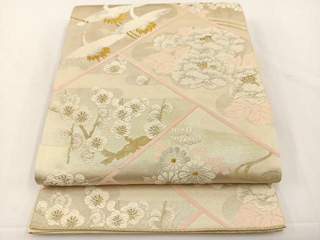 ■■■　サイズ　■■■ 長さ 426cm 幅 30.5cm程 ■■■　商品詳細　■■■ 【正絹・芯なし】 詳細に関しましては、画像をご確認ください。 大変上質な逸品になります。 お安く出品致しますので、是非この機会にいかがでしょうか？ ■■...