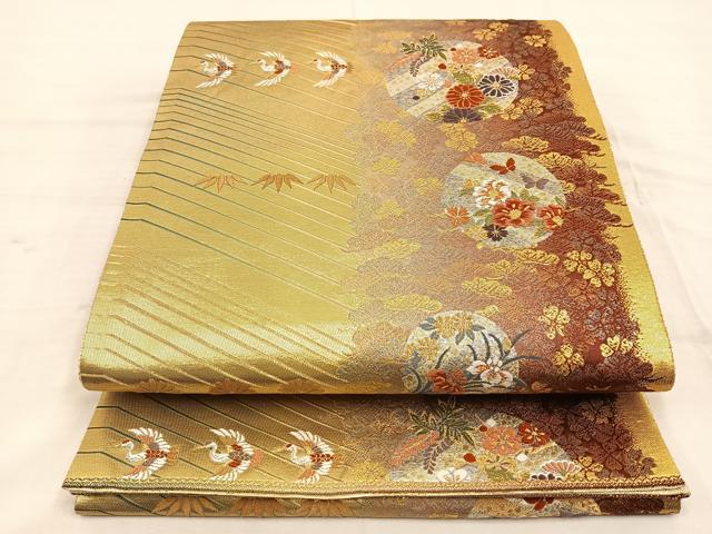 ■■■　サイズ　■■■ 長さ 424cm 幅 31cm程 ■■■　商品詳細　■■■ 【正絹・芯なし】 詳細に関しましては、画像をご確認ください。 大変上質な逸品になります。 お安く出品致しますので、是非この機会にいかがでしょうか？ ■■■　...