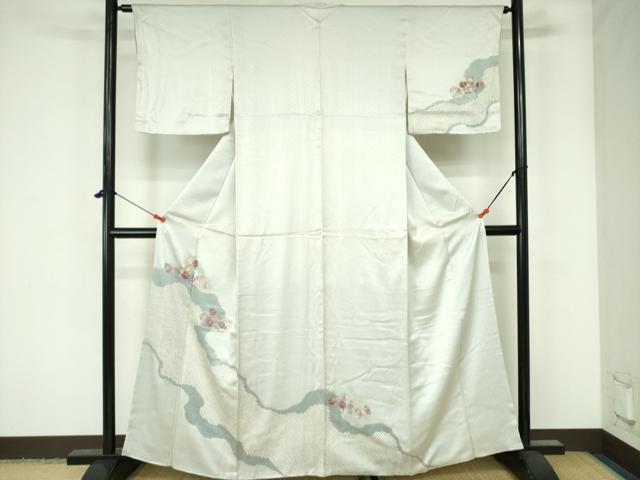 ■■■　サイズ　■■■ 身丈 161cm（肩から） 裄丈 63cm 袖丈 46cm　縫込み 9cm 袖幅 32cm 前幅 23cm 後幅 30cm 着物縫いこみ 内揚げ 4cm 裄 お袖側 約2cm　身頃側 約2cm ■■■　商品詳細　■■...