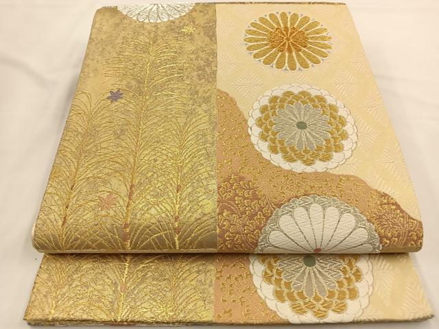 ■■■　サイズ　■■■ 長さ 425cm 幅 31cm程 ■■■　商品詳細　■■■ 【正絹】 詳細に関しましては、画像をご確認ください。 大変上質な逸品になります。 お安く出品致しますので、是非この機会にいかがでしょうか？ ※汚れ等に関しま...