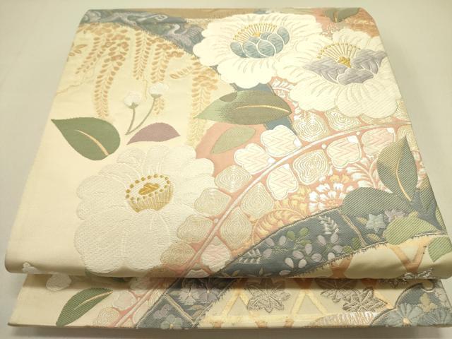 ■■■　サイズ　■■■ 長さ 428cm 幅 31cm程 ■■■　商品詳細　■■■ 【正絹・芯なし】 詳細に関しましては、画像をご確認ください。 大変上質な逸品になります。 お安く出品致しますので、是非この機会にいかがでしょうか？ ■■■　...