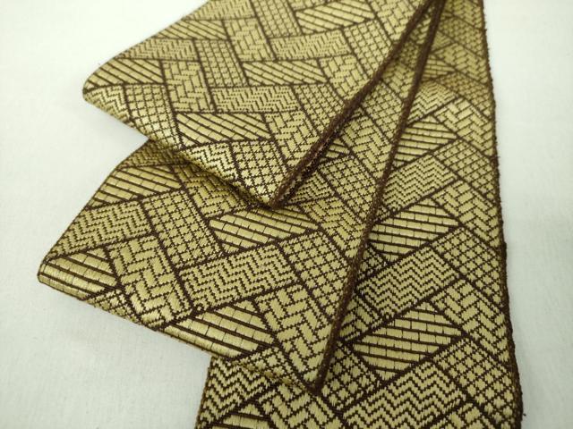 ■■■　サイズ　■■■ 長さ 388cm 幅 9.5cm程 ■■■　商品詳細　■■■ 【正絹】 状態は締めてはおりますが 特に目立ったシミ汚れなどもなく大変良い状態です。 本場筑前博多織は、 福岡県福岡市博多区やその周辺で生産される絹織物で...