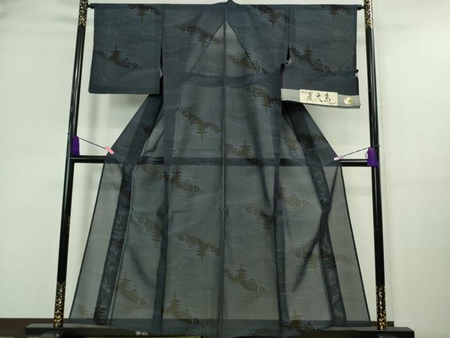 ■■■　サイズ　■■■ 身丈 153.5cm（肩から） 裄丈 65cm 袖丈 48cm 縫込み 4cm 袖幅 32.5cm 前幅 23.5cm 後幅 30.5cm 着物縫いこみ 内揚げ 3cm 裄 お袖側 約 2.5cm　身頃側 約 2cm...