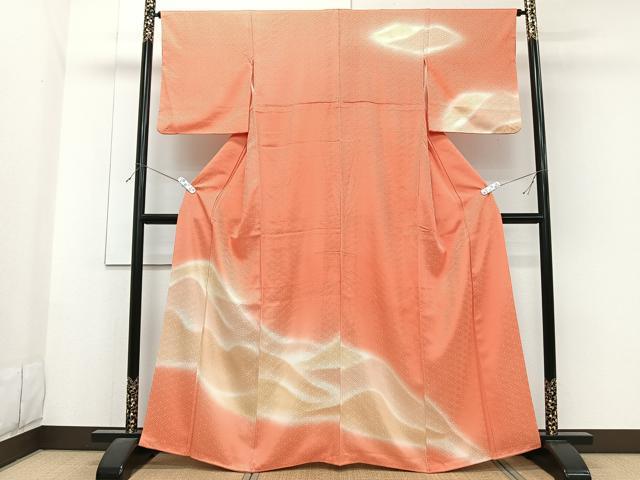 ■■■　サイズ　■■■ 身丈 163.5cm（肩から） 裄丈 65.5cm 袖丈 48.5cm　縫込み 4cm 袖幅 33cm 前幅 23cm 後幅 30cm 着物縫いこみ 内揚げ 0cm 裄 お袖側 約1cm　身頃側 約1cm ■■■　商...