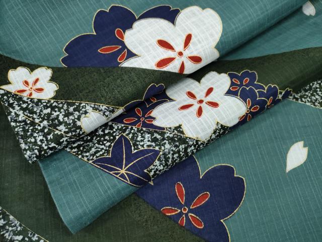 ■■■　サイズ　■■■ 身丈 169.5cm（肩から） 裄丈 67cm 袖丈 49.5cm　縫込み 4cm 袖幅 35.5cm 前幅 27cm 後幅 30.5cm 着物縫いこみ 内揚げ 0cm 裄 お袖側 約0cm　身頃側 約3cm ■■■...