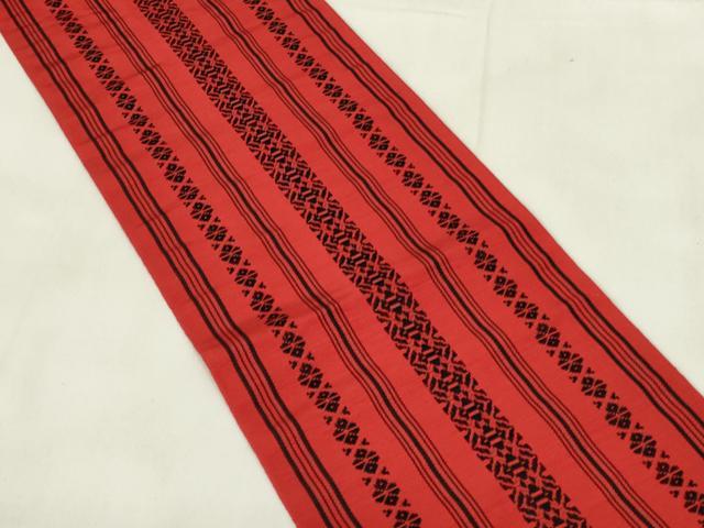■■■　サイズ　■■■ 長さ 350cm 幅 15cm程 ■■■　商品詳細　■■■ 【正絹】 詳細に関しましては、画像をご確認ください。 本場筑前博多織は、 福岡県福岡市博多区やその周辺で生産される絹織物です。 仏具のひとつである独鈷、華皿...