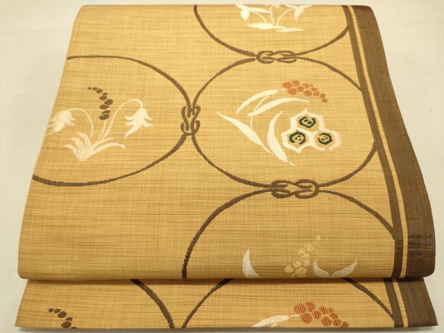■■■　サイズ　■■■ 長さ 436cm 幅 30.5cm程 ■■■　商品詳細　■■■ 【正絹】 詳細に関しましては、画像をご確認ください。 大変上質な逸品になります。 お安く出品致しますので、是非この機会にいかがでしょうか？ ■■■　注意...