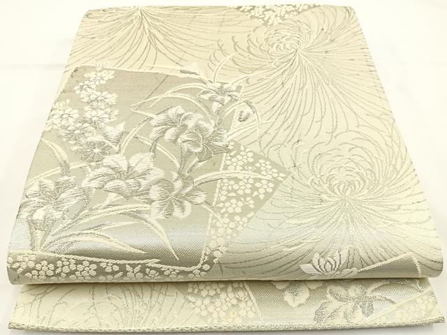 ■■■　サイズ　■■■ 長さ 442cm 幅 31cm程 ■■■　商品詳細　■■■ 【正絹・芯なし】 詳細に関しましては、画像をご確認ください。 大変上質な逸品になります。 お安く出品致しますので、是非この機会にいかがでしょうか？ ■■■　...