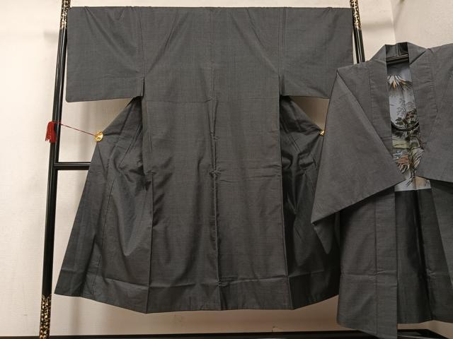 ■■■　サイズ　■■■ 【着物】 身丈 139.5cm（肩から） 裄丈 69.5cm 袖丈 47.5cm　縫込み 5.5cm 袖幅 36cm 前幅 26cm 後幅 30cm 着物縫いこみ 内揚げ 7cm 裄 お袖側 約1cm　身頃側 約1c...