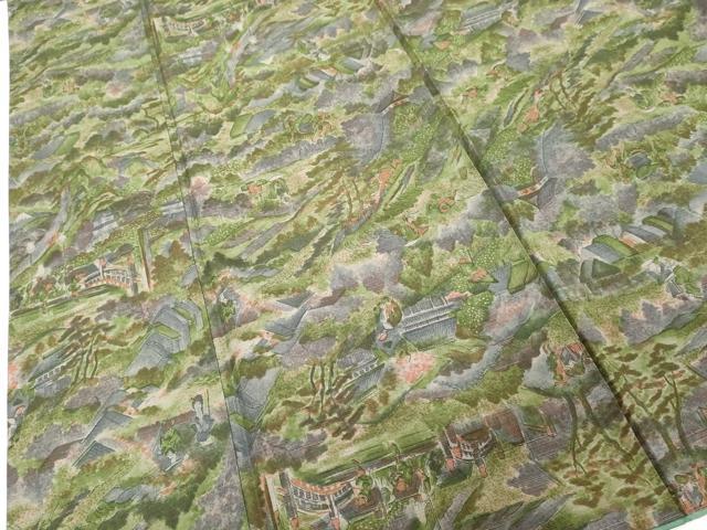 ■■■　サイズ　■■■ 身丈 162cm（肩から） 裄丈 69cm 袖丈 45cm　縫込み 6cm 袖幅 35cm 前幅 25cm 後幅 29cm 着物縫いこみ 内揚げ 0cm 裄 お袖側 約2cm　身頃側 約0cm ■■■　商品詳細　■■...