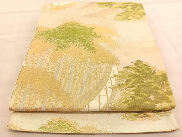 ■■■　サイズ　■■■ 長さ 402cm 幅 30.5cm程 ■■■　商品詳細　■■■ 【正絹・芯なし・関西仕立て】 詳細に関しましては、画像をご確認ください。 大変上質な逸品になります。 お安く出品致しますので、是非この機会にいかがでしょ...