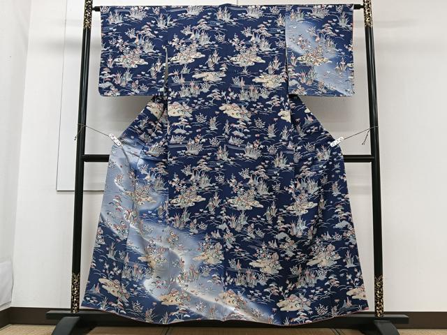 ■■■　サイズ　■■■ 身丈 156.5cm（肩から） 裄丈 62.5cm 袖丈 48.5cm　縫込み 9cm 袖幅 33cm 前幅 24.5cm 後幅 28.5cm 着物縫いこみ 内揚げ 6cm 裄 お袖側 約2cm　身頃側 約4cm ■...