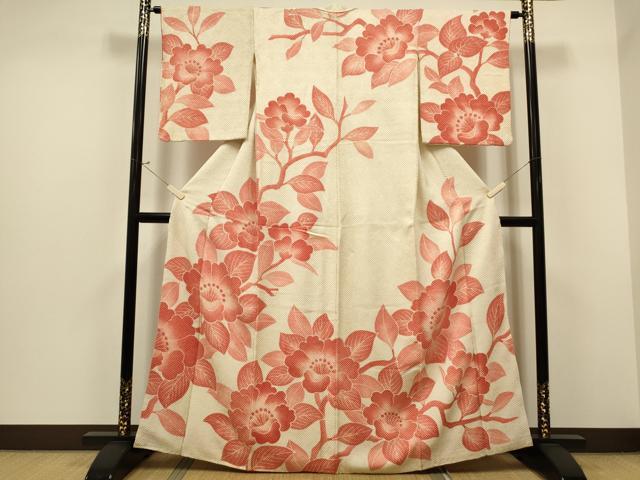 ■■■　サイズ　■■■ 身丈 164cm（肩から） 裄丈 65cm 袖丈 50cm　縫込み 3cm 袖幅 34cm 前幅 23cm 後幅 29cm 着物縫いこみ 内揚げ 0cm 裄 お袖側 約1cm　身頃側 約0cm ■■■　商品詳細　■■...