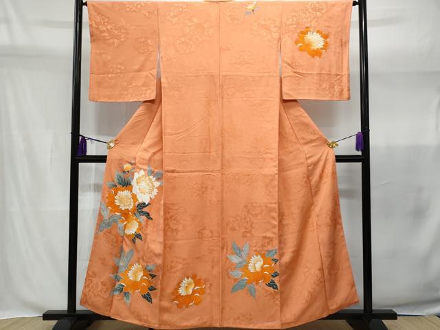 ■■■　サイズ　■■■ 身丈 158cm（肩から） 裄丈 65cm 袖丈 49.5cm　縫込み 3.5cm 袖幅 34cm 前幅 24cm 後幅 29cm 着物縫いこみ 内揚げ 4cm 裄 お袖側 約1cm　身頃側 約3cm ■■■　商品詳...