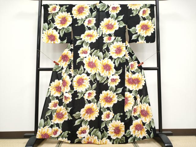 ■■■　サイズ　■■■ 身丈 162.5cm（肩から） 裄丈 67cm 袖丈 48.5cm　縫込み 1cm 袖幅 34cm 前幅 24.5cm 後幅 30.5cm 着物縫いこみ 内揚げ 0cm 裄 お袖側 約0cm　身頃側 約0cm ■■■...