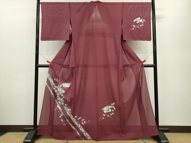 ■■■　サイズ　■■■ 身丈 163.5cm（肩から） 裄丈 68.5cm 袖丈 48cm　縫込み 5cm 袖幅 34.5cm 前幅 23.5cm 後幅 30.5cm 着物縫いこみ 内揚げ 0cm 裄 お袖側 約1cm　身頃側 約0.5cm...