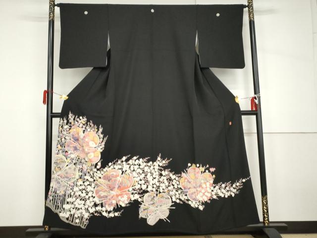 ■■■　サイズ　■■■ 身丈 155.5cm（肩から） 裄丈 64.5cm 袖丈 48cm　縫込み 5cm 袖幅 33cm 前幅 24.5cm 後幅 30.5cm 着物縫いこみ 内揚げ 6cm 裄 お袖側 約2cm　身頃側 約3cm ■■■...