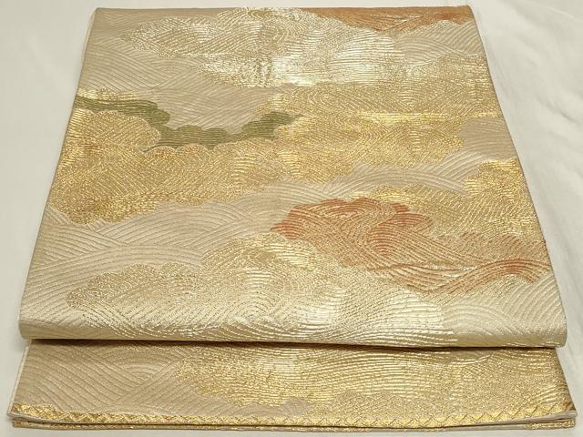 ■■■　サイズ　■■■ 長さ 412cm 幅 30.5cm程 ■■■　商品詳細　■■■ 【正絹・芯なし】 詳細に関しましては、画像をご確認ください。 大変上質な逸品になります。 お安く出品致しますので、是非この機会にいかがでしょうか？ ※汚...