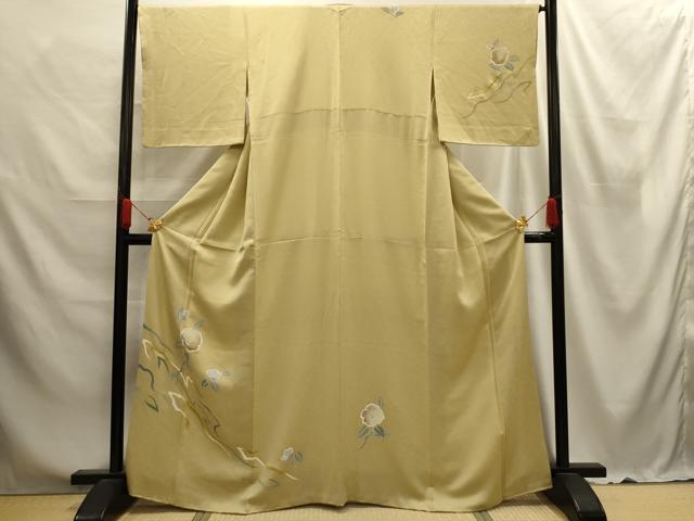 ■■■　サイズ　■■■ 身丈 164cm（肩から） 裄丈 66cm 袖丈 48cm　縫込み 5.5cm 袖幅 34cm 前幅 25cm 後幅 30.5cm 着物縫いこみ 内揚げ 2cm 裄 お袖側 約1.5cm　身頃側 約2cm ■■■　商...