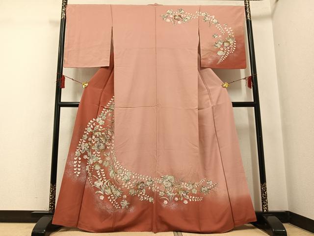 ■■■　サイズ　■■■ 身丈 163cm（肩から） 裄丈 67cm 袖丈 50cm　縫込み 3cm 袖幅 33.5cm 前幅 24.5cm 後幅 31cm 着物縫いこみ 内揚げ 1cm 裄 お袖側 約1cm　身頃側 約0cm ■■■　商品詳...
