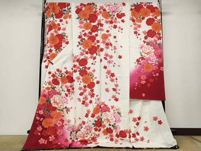 ■■■　サイズ　■■■ 反幅　39cm　　　八掛付き ※ご自身でお好みのサイズに仕立ててお召になっていただけます。 ■■■　商品詳細　■■■ 【正絹・未使用】 状態は接写画像のように下前おくみに色移りがございますが その他特に目立ったシミ汚...