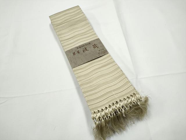■■■　サイズ　■■■ 長さ 412cm 幅 10cm程 ■■■　商品詳細　■■■ 【正絹】 状態は締めてはおりますが 特に目立ったシミ汚れなどもなく大変良い状態です。 本場筑前博多織は、福岡県福岡市博多区やその周辺で生産される絹織物です。...