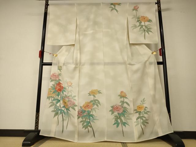 ■■■　サイズ　■■■ 身丈 164cm（肩から） 裄丈 65.5cm 袖丈 55.5cm　縫込み 5cm 袖幅 33cm 前幅 24.5cm 後幅 31.5cm 着物縫いこみ 内揚げ 0cm 裄 お袖側 約0cm　身頃側 約0cm ■■■...