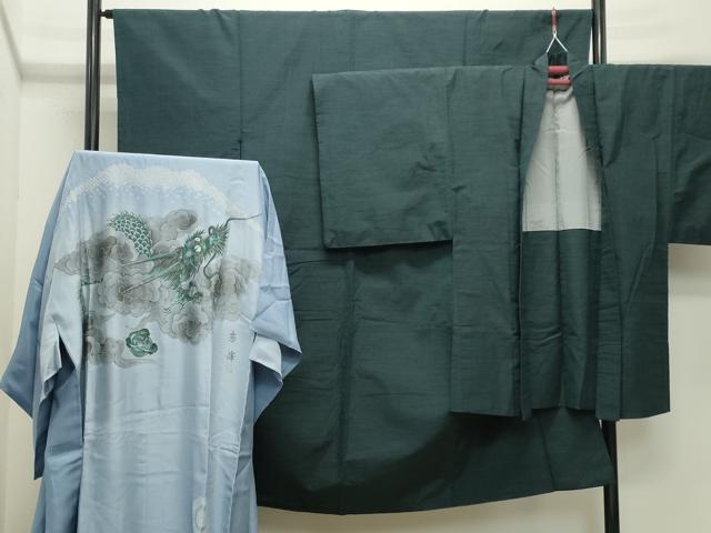 ■■■　サイズ　■■■ 【着物】 身丈 141cm（肩から） 裄丈 65.5cm 袖丈 48cm　縫込み 3cm 袖幅 34cm 前幅 26.5cm 後幅 30.5cm 着物縫いこみ 内揚げ 3.5cm 裄 お袖側 約2cm　身頃側 約4c...