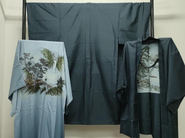 ■■■　サイズ　■■■ 【着物】 身丈 135.5cm（肩から） 裄丈 69cm 袖丈 48cm　縫込み 5.5cm 袖幅 34.5cm 前幅 26cm 後幅 32.5cm 着物縫いこみ 内揚げ 8cm 裄 お袖側 約3cm　身頃側 約1....