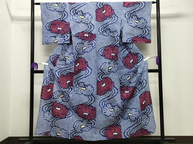 ■■■　サイズ　■■■ 身丈 157cm（肩から） 裄丈 65.5cm 袖丈 49cm　縫込み 3cm 袖幅 35cm 前幅 24.5cm 後幅 28cm 着物縫いこみ 内揚げ 0cm 裄 お袖側 約1cm　身頃側 約2cm ■■■　商品詳...