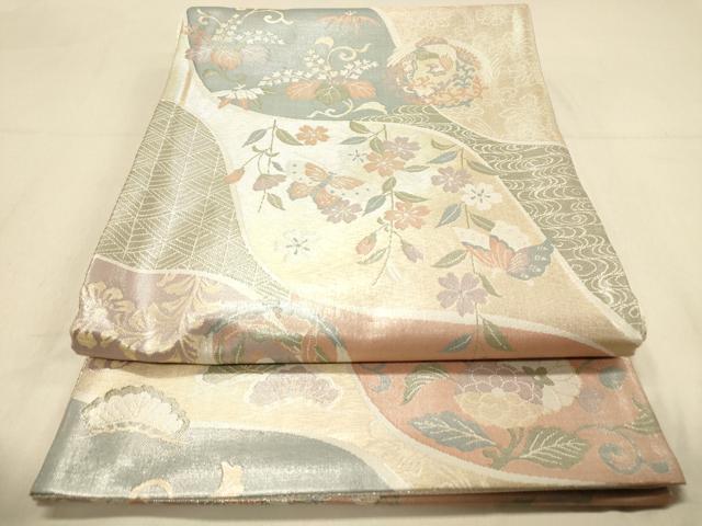 ■■■　サイズ　■■■ 長さ 432cm 幅 30.5cm程 ■■■　商品詳細　■■■ 【正絹・芯なし】 詳細に関しましては、画像をご確認ください。 大変上質な逸品になります。 お安く出品致しますので、是非この機会にいかがでしょうか？ ■■...
