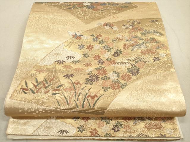 ■■■　サイズ　■■■ 長さ 426cm 幅 31cm程 ■■■　商品詳細　■■■ 【正絹】 詳細に関しましては、画像をご確認ください。 大変上質な逸品になります。 お安く出品致しますので、是非この機会にいかがでしょうか？ ■■■　注意事項...