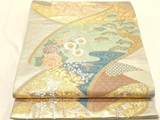 ■■■　サイズ　■■■ 長さ 428cm 幅 31cm程 ■■■　商品詳細　■■■ 【正絹】 詳細に関しましては、画像をご確認ください。 大変上質な逸品になります。 お安く出品致しますので、是非この機会にいかがでしょうか？ ■■■　注意事項...