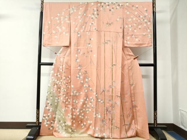 ■■■　サイズ　■■■ 身丈 168cm（肩から） 裄丈 68.5cm 袖丈 56cm　縫込み 5.5cm 袖幅 35cm 前幅 23.5cm 後幅 30cm 着物縫いこみ 内揚げ 6cm 裄 お袖側 約1cm　身頃側 約3cm ■■■　商...