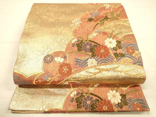 ■■■　サイズ　■■■ 長さ 428cm 幅 31cm程 ■■■　商品詳細　■■■ 【正絹】 詳細に関しましては、画像をご確認ください。 大変上質な逸品になります。 お安く出品致しますので、是非この機会にいかがでしょうか？ ■■■　注意事項...