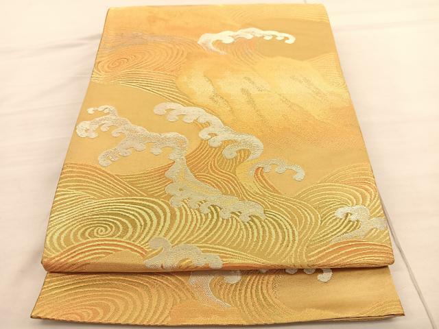 ■■■　サイズ　■■■ 長さ 416cm 幅 30.5cm程 ■■■　商品詳細　■■■ 【正絹・芯なし】 詳細に関しましては、画像をご確認ください。 大変上質な逸品になります。 お安く出品致しますので、是非この機会にいかがでしょうか？ ■■...
