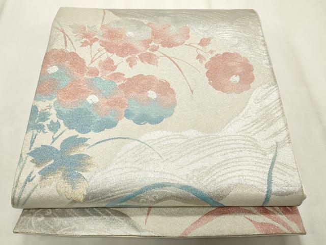 ■■■　サイズ　■■■ 長さ 424cm 幅 30cm程 ■■■　商品詳細　■■■ 【正絹・芯なし】 詳細に関しましては、画像をご確認ください。 大変上質な逸品になります。 お安く出品致しますので、是非この機会にいかがでしょうか？ ■■■　...