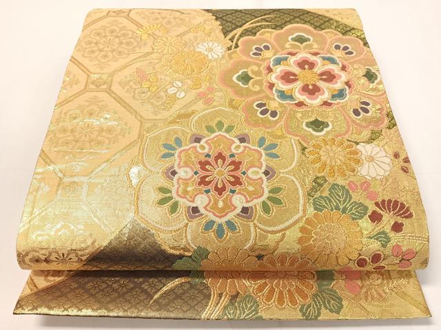 ■■■　サイズ　■■■ 長さ 438cm 幅 31cm程 ■■■　商品詳細　■■■ 【正絹】 状態は締めてはおりますが 特に目立ったシミ汚れなどもなく大変良い状態です。 大変上質な逸品になります。 お安く出品致しますので、是非この機会にいか...