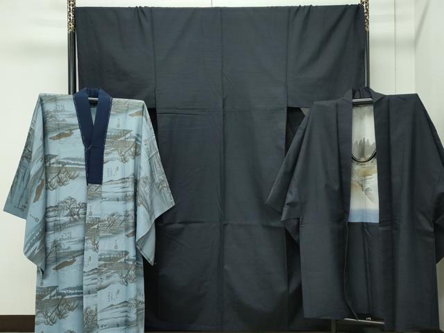 ■■■　サイズ　■■■ 【着物】 身丈 156cm（肩から） 裄丈 71cm 袖丈 51cm 袖幅 37cm 前幅 24.5cm 後幅 30.5cm 着物縫いこみ 内揚げ 1cm 裄 お袖側 約 2cm　身頃側 約 3cm 【羽織】 身丈 ...