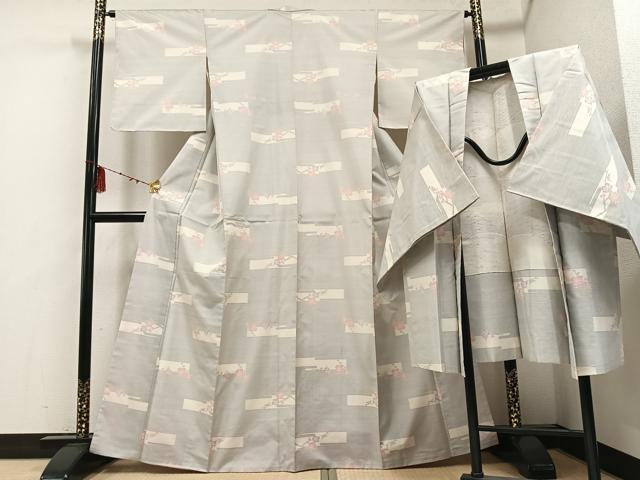 ■■■　サイズ　■■■ 身丈 162cm（肩から） 裄丈 64cm 袖丈 48cm　縫込み 4cm 袖幅 31.5cm 前幅 22.5cm 後幅 28cm 着物縫いこみ 内揚げ 0cm 裄 お袖側 約0cm　身頃側 約3cm 【羽織】 身丈...