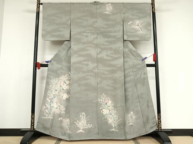 ■■■　サイズ　■■■ 身丈 159cm（肩から） 裄丈 67cm 袖丈 49cm　縫込み 2cm 袖幅 34cm 前幅 25cm 後幅 30.5cm 着物縫いこみ 内揚げ 6cm 裄 お袖側 約0cm　身頃側 約0cm ■■■　商品詳細　...