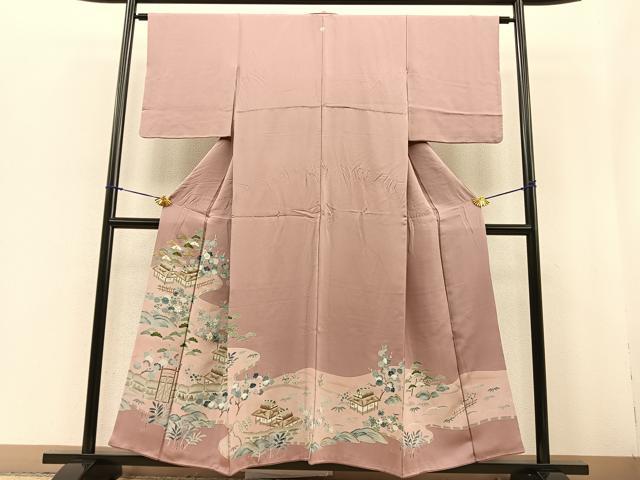 ■■■　サイズ　■■■ 身丈 154cm（肩から） 裄丈 64.5cm 袖丈 48cm　縫込み 5cm 袖幅 34cm 前幅 25cm 後幅 30cm 着物縫いこみ 内揚げ 4cm 裄 お袖側 約3cm　身頃側 約3cm ■■■　商品詳細　...