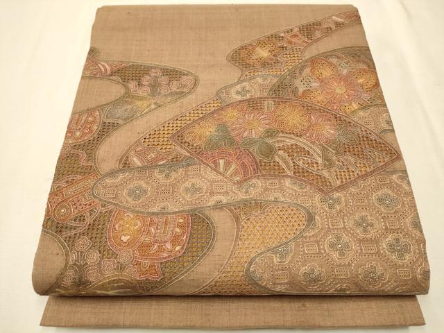 ■■■　サイズ　■■■ 長さ 472cm 幅 31cm程 ■■■　商品詳細　■■■ 【正絹】 状態は締めてはおりますが 特に目立ったシミ汚れなどもなく大変良い状態です。 大変上質な逸品になります。 お安く出品致しますので、是非この機会にいか...