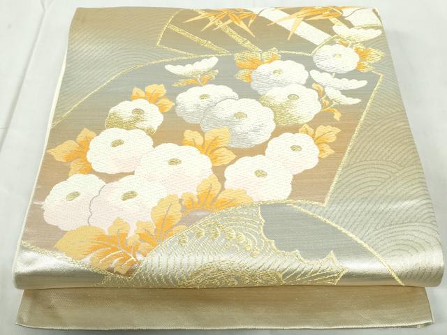 ■■■　サイズ　■■■ 長さ 424cm 幅 30.5cm程 ■■■　商品詳細　■■■ 【正絹・芯なし】 詳細に関しましては、画像をご確認ください。 大変上質な逸品になります。 お安く出品致しますので、是非この機会にいかがでしょうか？ ※汚...