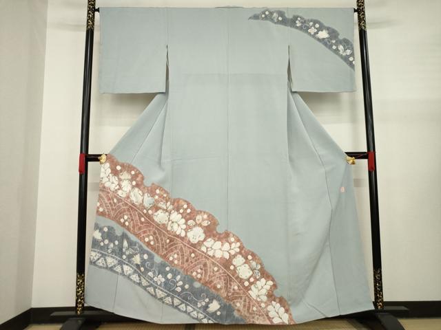 ■■■　サイズ　■■■ 身丈 158cm（肩から） 裄丈 66cm 袖丈 47cm　縫込み 6cm 袖幅 34cm 前幅 23.5cm 後幅 30cm 着物縫いこみ 内揚げ 4cm 裄 お袖側 約1cm　身頃側 約2cm ■■■　商品詳細　...