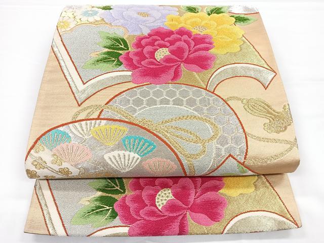 ■■■　サイズ　■■■ 長さ 416cm 幅 30.5cm程 ■■■　商品詳細　■■■ 【正絹・芯なし】 詳細に関しましては、画像をご確認ください。 大変上質な逸品になります。 お安く出品致しますので、是非この機会にいかがでしょうか？ ■■...