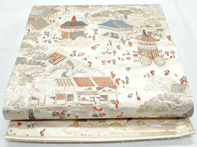 ■■■　サイズ　■■■ 長さ 420cm 幅 31cm程 ■■■　商品詳細　■■■ 【正絹】 詳細に関しましては、画像をご確認ください。 大変上質な逸品になります。 お安く出品致しますので、是非この機会にいかがでしょうか？ ■■■　注意事項...